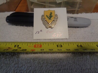 12th Cavalry G23 Unit Crest, DI, DUI (DRAW#W8) | eBay