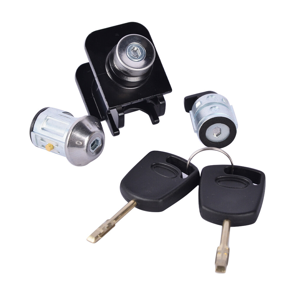 2 Keys Complete Lock Set For Ford Transit Connect Bonnet Fuel Door Lock ...