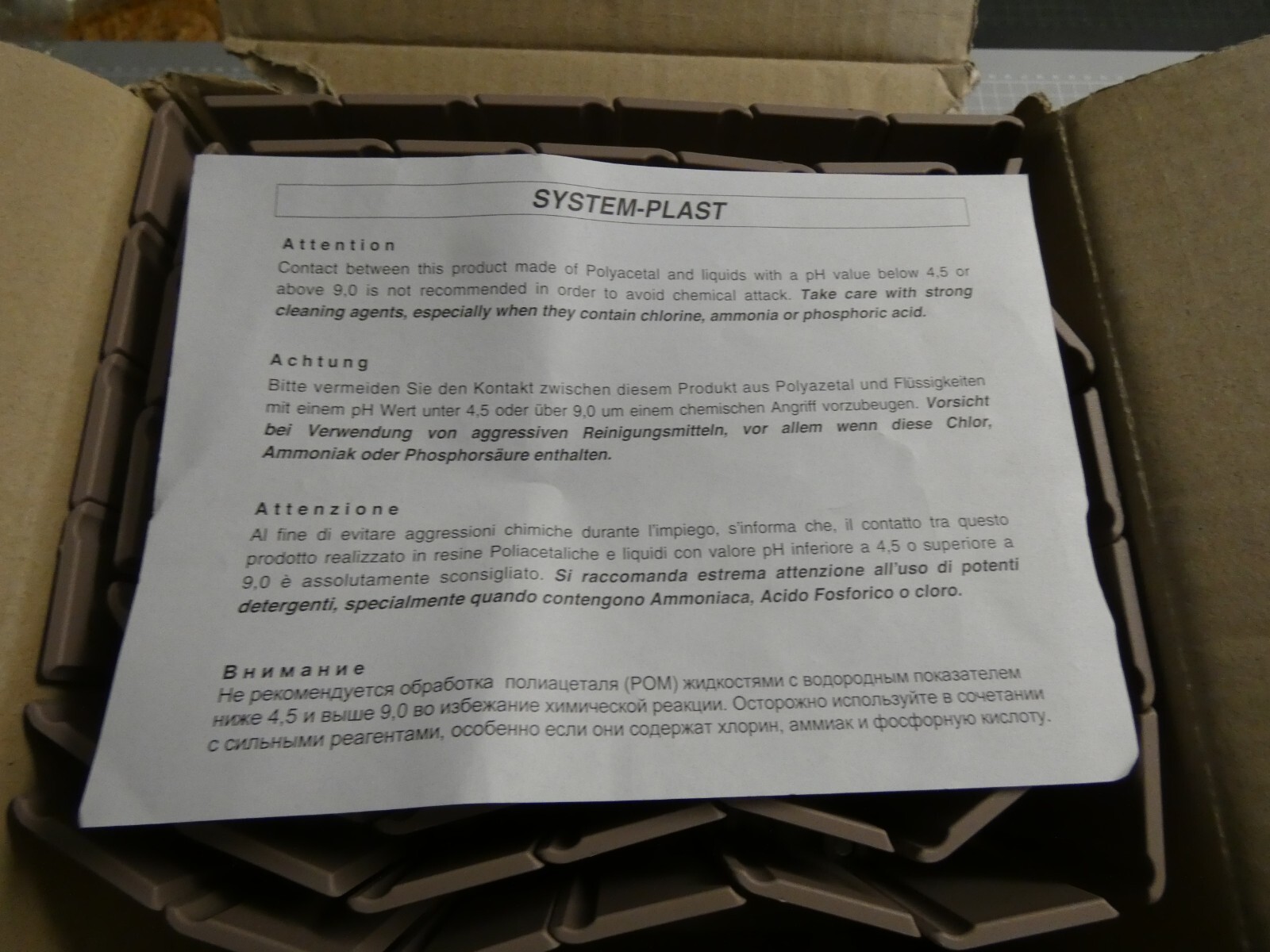 System Plast Straight Running Chain LF 820-K750; Breite 190,5mm; Länge ...