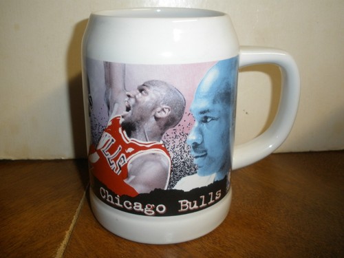 Ceramic Michael Jordan Commemorative Upper Deck Tankard Mug MINT 5.25 ...