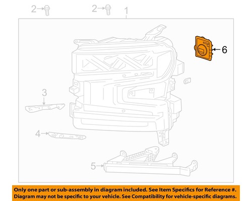 GM OEM 19-22 Sierra 1500 Front Lamps Headlamp Components-Module ...