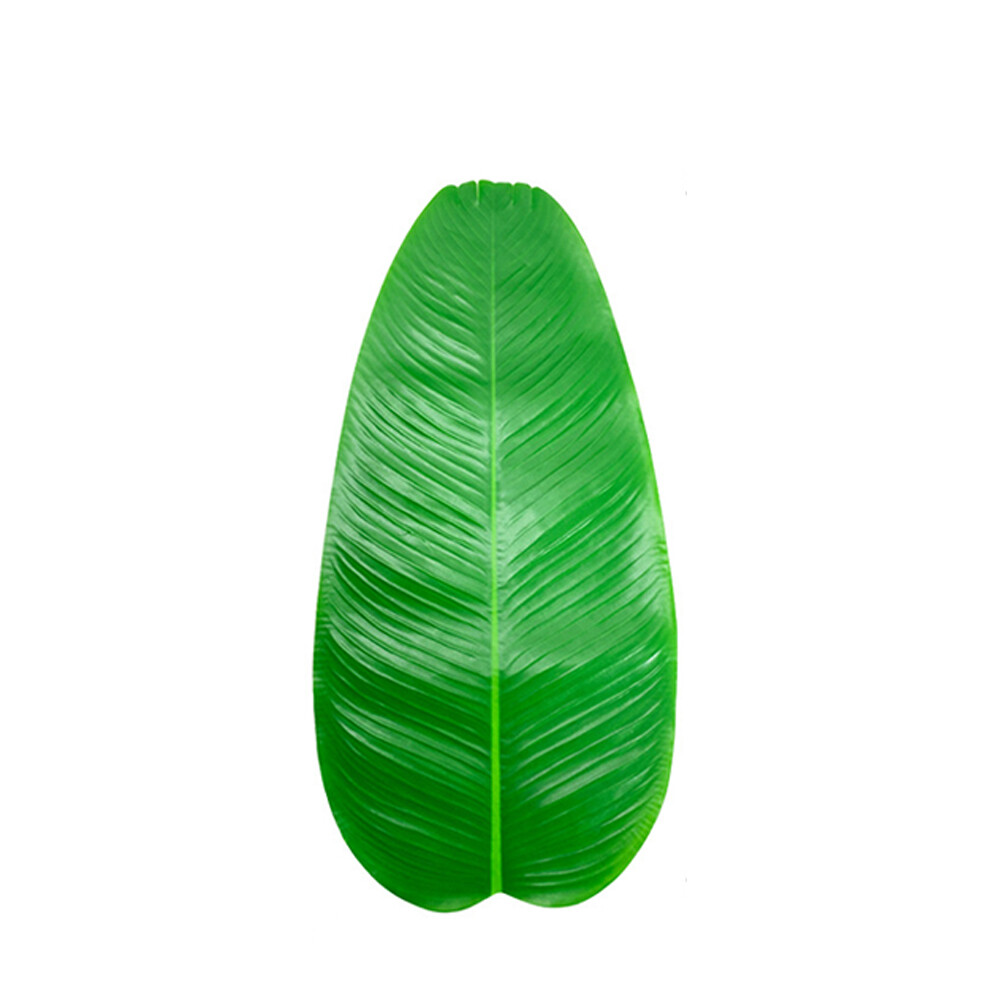 5PCS Large Artificial Banana Leaves Faux Tropical Leaves Hawaiian Party ...