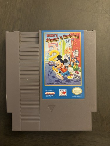 Mickey's Adventure in Numberland Nintendo NES Authentic Vintage Tested ...