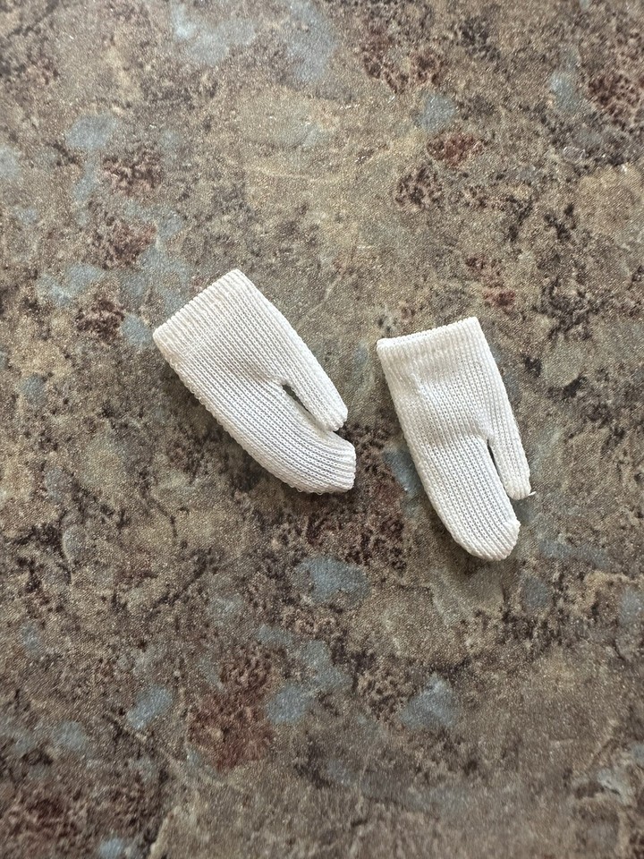 Vintage BARBIE Francie Skipper Midge White Short Tricot Gloves * JAPAN ...