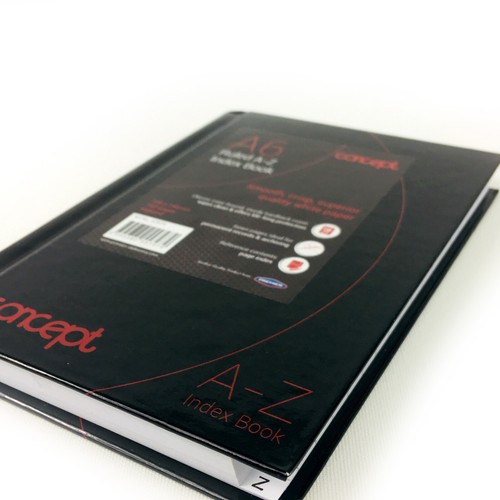A6 Index Notebook A-Z Hard Cover Ruled Book 192 Pages | eBay UK