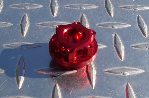 RED Oil Cap Kawasaki 250R 300 ZX6 ZX9 ZX10 ZX12 ZX14 Z250 Z750 Z1000 ...