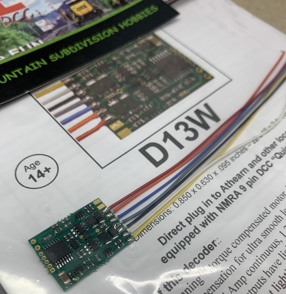 NCE 171 D13W DCC Decoder HO 4 function wire /was NCE 100 D13SR | $5 ...