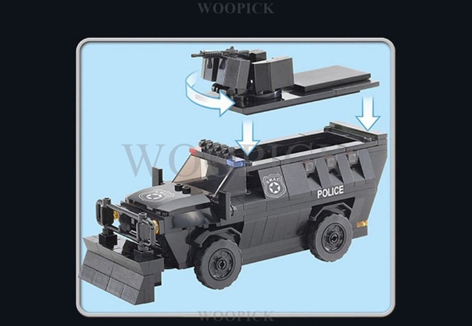 Oxford 2024 Town Swat Team BOMB TERROR SUPPRESSION Brick Block 389pcs ...