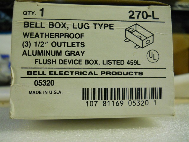 BELL 270-L FLUSH DEVICE BOX W/ TERMINAL BLOCK 05320 for sale online | eBay