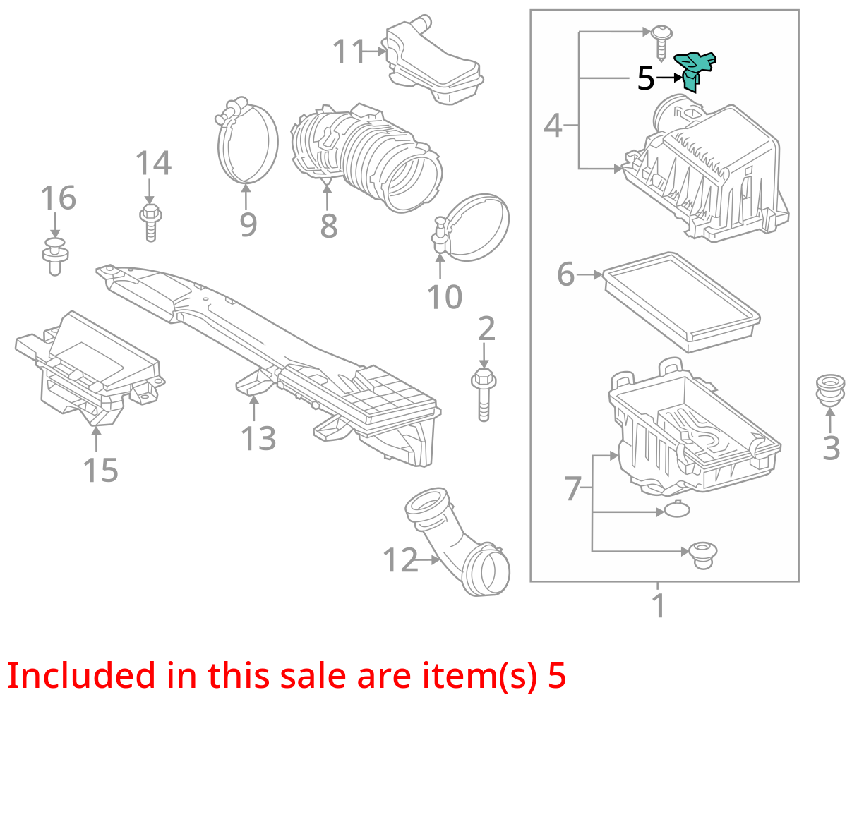 2017 Toyota Tacoma Mass Air Flow Meter Sensor MAF OEM 106K Miles ...