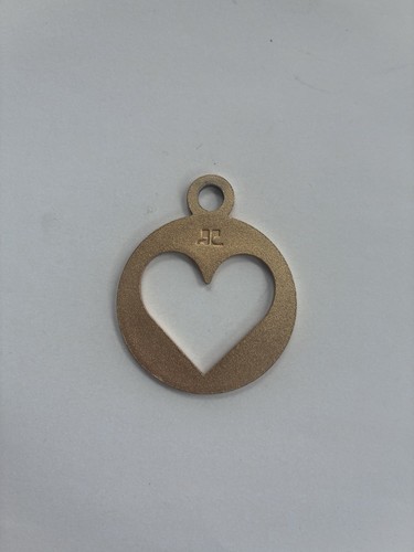 Courrèges Vintage Pendant Heart Gold Colour 60s Mod style | eBay UK