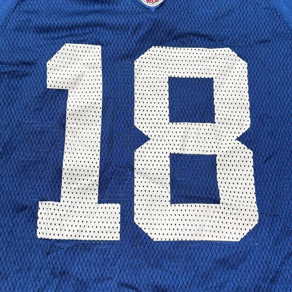 Reebok Indianapolis Colts #18 Peyton Manning Kids NFL Jersey XL Blue ...