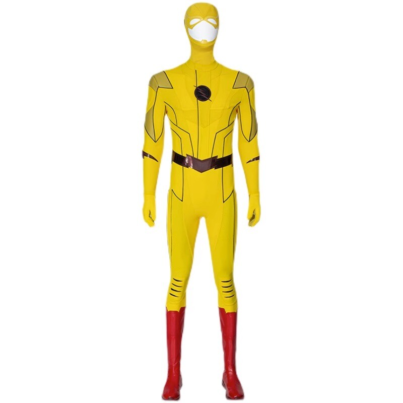 The Flash Armageddon Cosplay Costume Reverse Flash Barry Allen Yellow ...