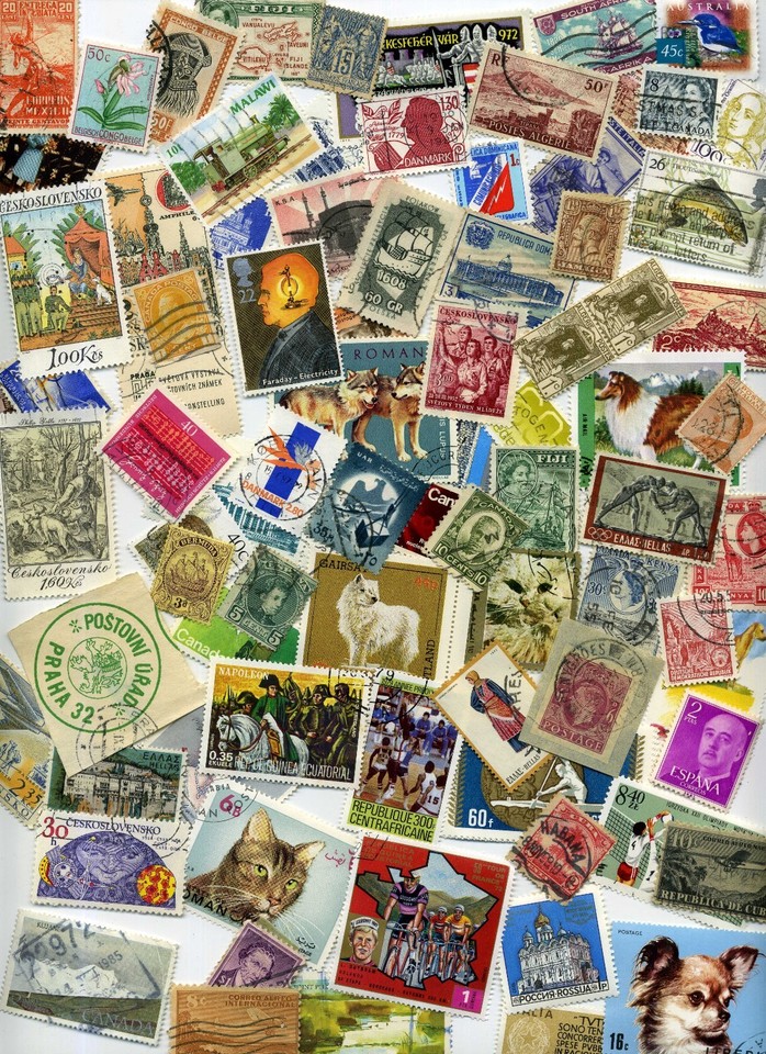 FOREIGN Stamp MIX OFF PAPER 500+ From Old Collections With HUGE BONUS ...
