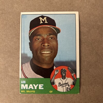 1963 Topps Baseball Lee Maye Milwaukee Braves Card #109 | eBay