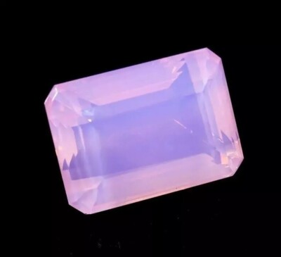 A++ Pink Opal 50-52 Ct Emerald Cut Welo Australian Loose Gemstone EGL ...