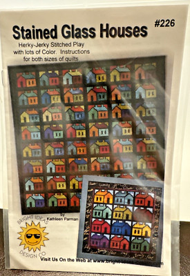 Stained Glass Houses Quilt #226 By Kathleen Parman / Bright Ideas ...