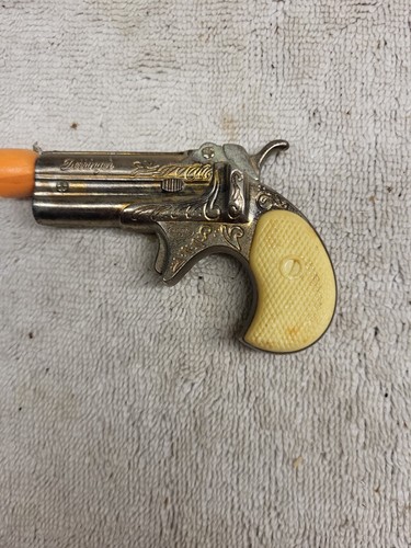 Vintage Two-Barrel Derringer Metal Toy Cap Gun Shell Firing ty1016 | eBay