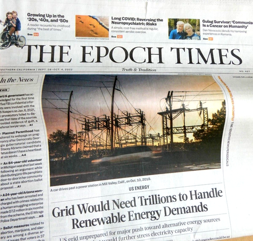 THE EPOCH TIMES NEWSPAPER Sept. 28 - Oct. 4, 2022 US EDITION California ...