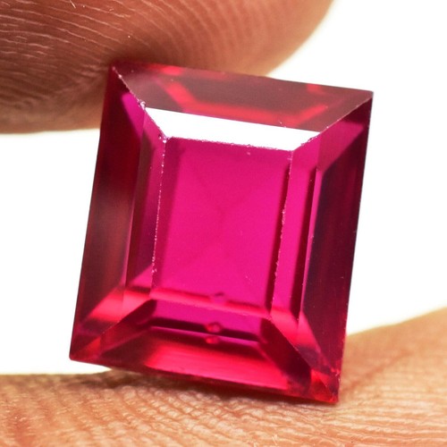 9.45 Ct Natural Blood Red Ruby Rectangle Shape IGL Certified Mozambique ...