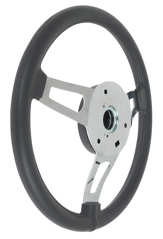 FITS 1968-74 MOPAR TUFF 15" STEERING WHEEL SIMULATED LEATHER GRIP DODGE ...