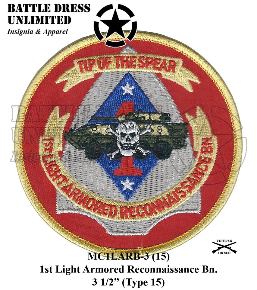 1st 2nd 3rd 4th Light Armored Reconnaissance Battalion Patches Recon ...