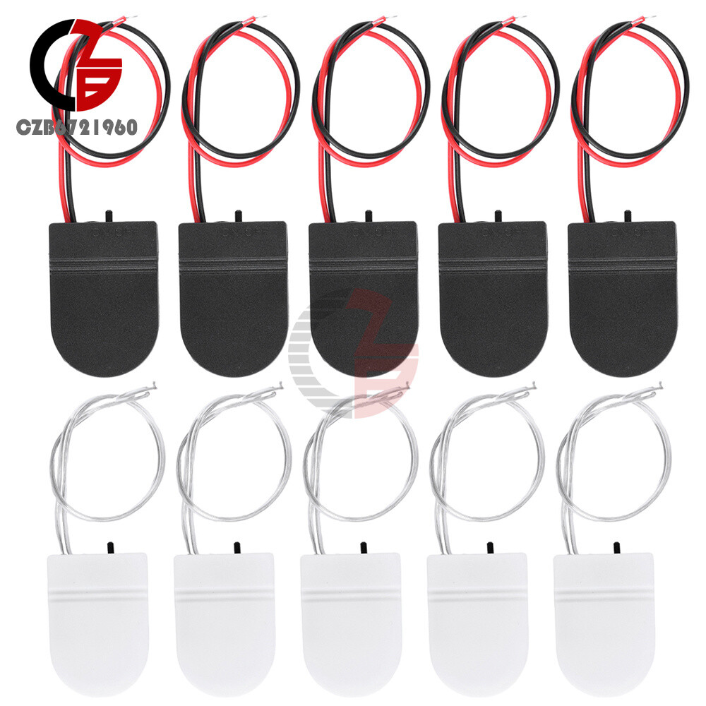 5/10/100 * Single Slot CR2032 CR 2032 Button Coin Cell Battery Holder ...