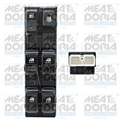 Window Regulator Switch Black Left Front For KIA Sportage 04-10 93570 ...
