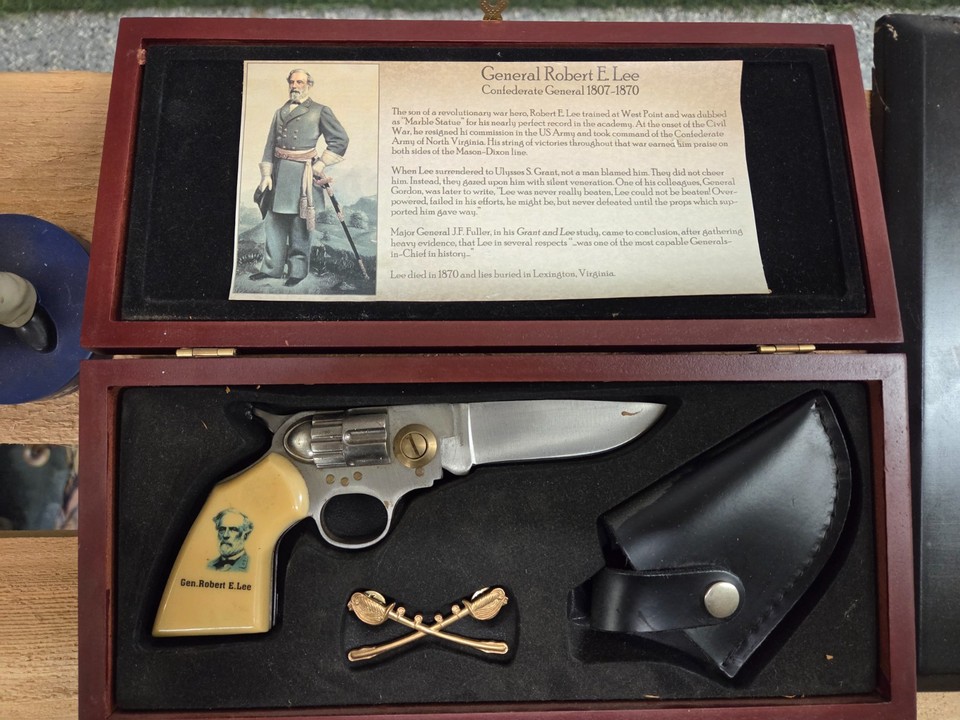 Civil War collection Confederate Rebel Sword bobbleheads plaques knives ...
