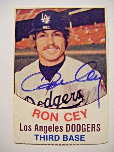 RON CEY signed DODGERS 1977 Hostess baseball card AUTO Autographed CUBS ...