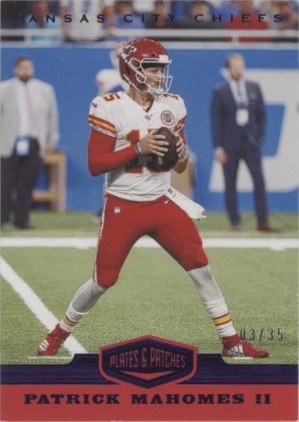 2019 Panini Plates & Patches - Purple #1 Patrick Mahomes II /35 for ...