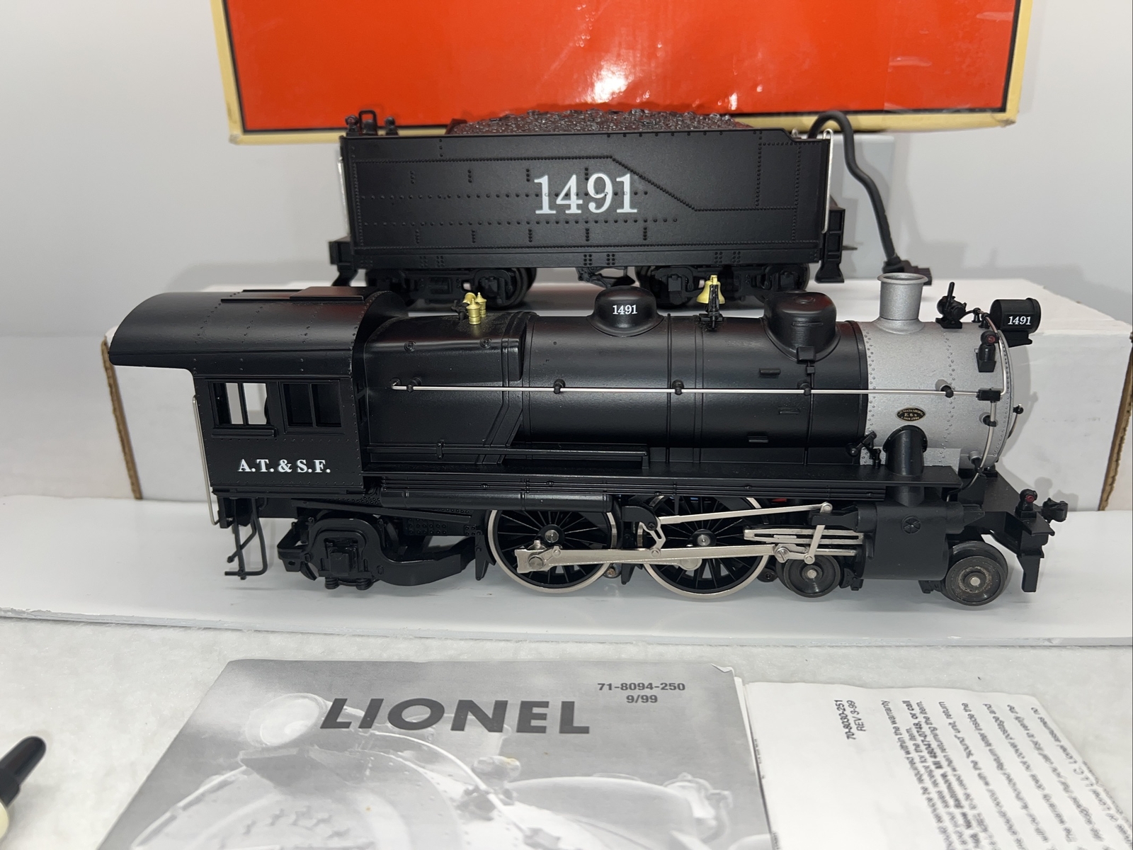 LIONEL 6-18096 SANTA FE 4-4-2 ATLANTIC STEAM LOCOMOTIVE & TENDER- TMCC ...