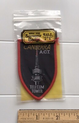 NIP Canberra ACT Australia Telstra Telecom Tower Souvenir Woven Patch ...