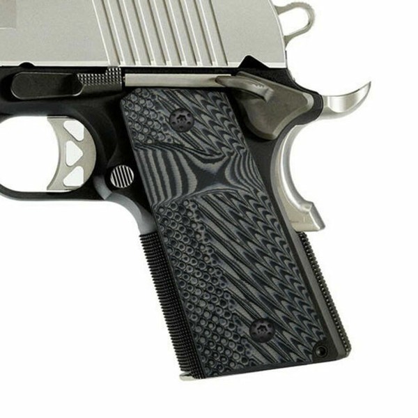 Slim 1911 G10 Grips Compact Officer Size Grey Big Scoop Ops Texture H2s ...