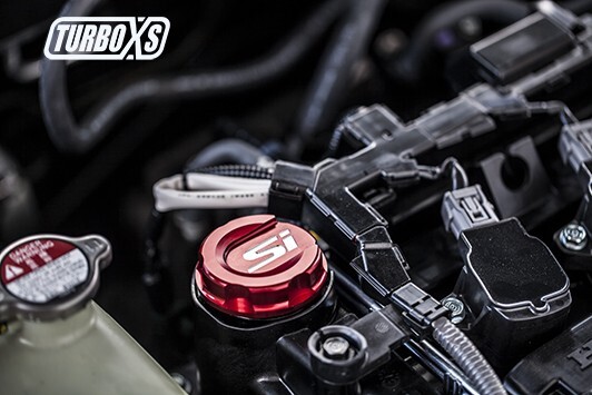 Turbo XS for Oil Cap Red Si Logo 2017 Honda Civic. | eBay