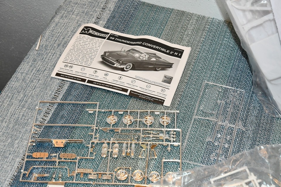 Revell Monogram 1958 Ford Thunderbird Parts Kit - No box | eBay