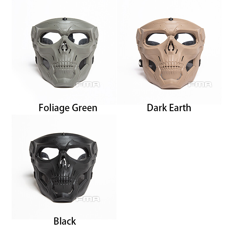 FMA Skull Face Mask Tactical Ful Face Mask Skull Protective Duty Army ...