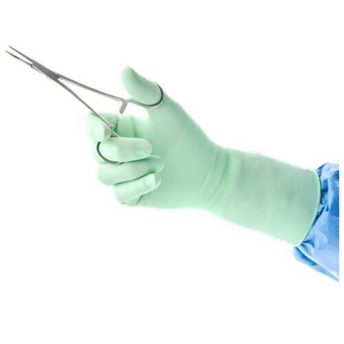 *50-Pairs* Ansell Gammex Non-Latex PI Green PF Size-7.5 Surgical Gloves ...
