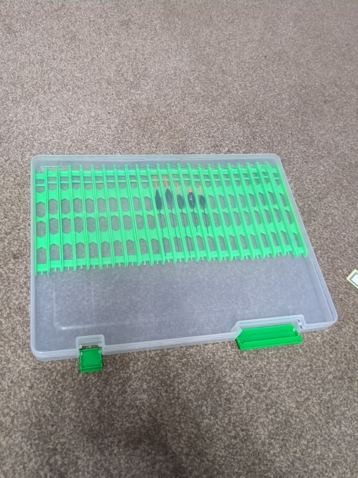 Fishing tackle pole float winder box - pole fishing - WITH 23 WINDERS ...