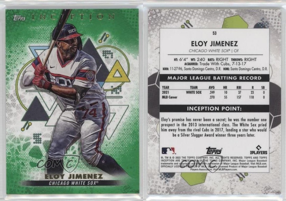 2022 Topps Inception Green Eloy Jimenez #53 11ur | eBay