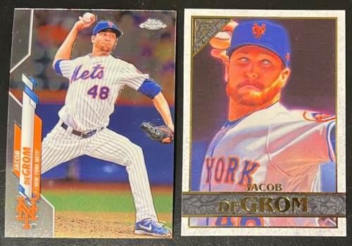 2020 Topps Jacob DeGrom 147 Gallery and Chrome 81 Mets / Rangers | eBay