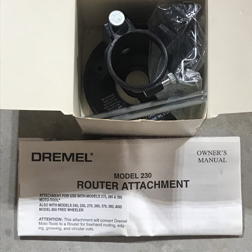 Vintage Dremel Mini Router Attachment Model #230 | eBay