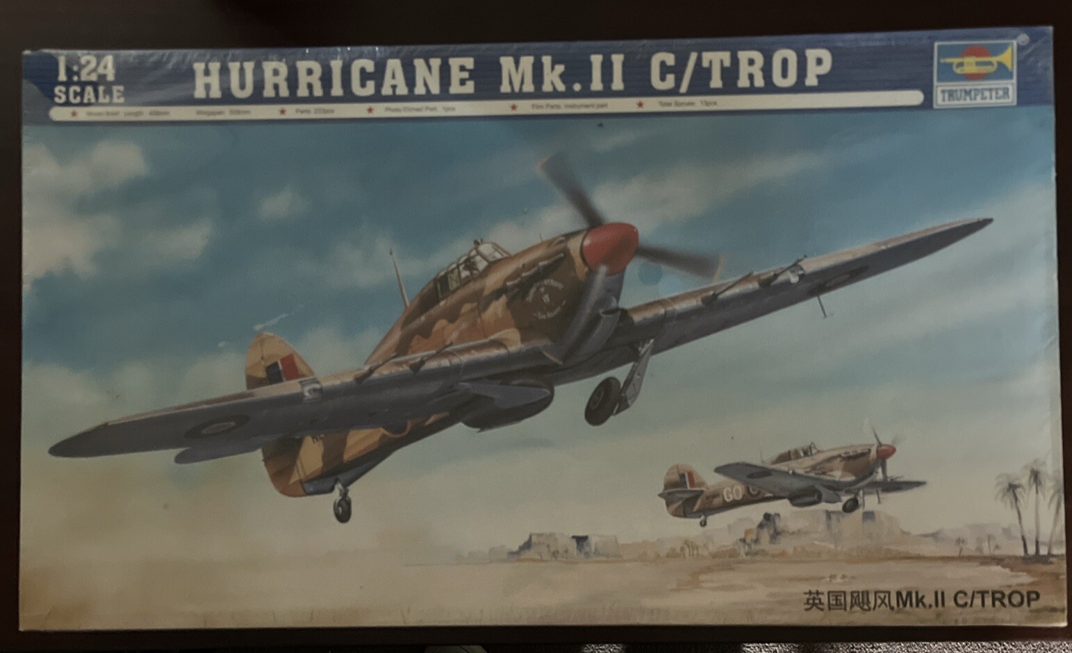 US Stock Trumpeter Hawker Hurricane Mk.IIC/Trop Fighter Airplane 02416 ...