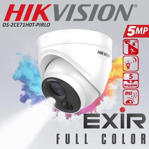 HIKVISION 5MP Full 24/7 Color Night Vision IR EXIR Outdoor Security ...