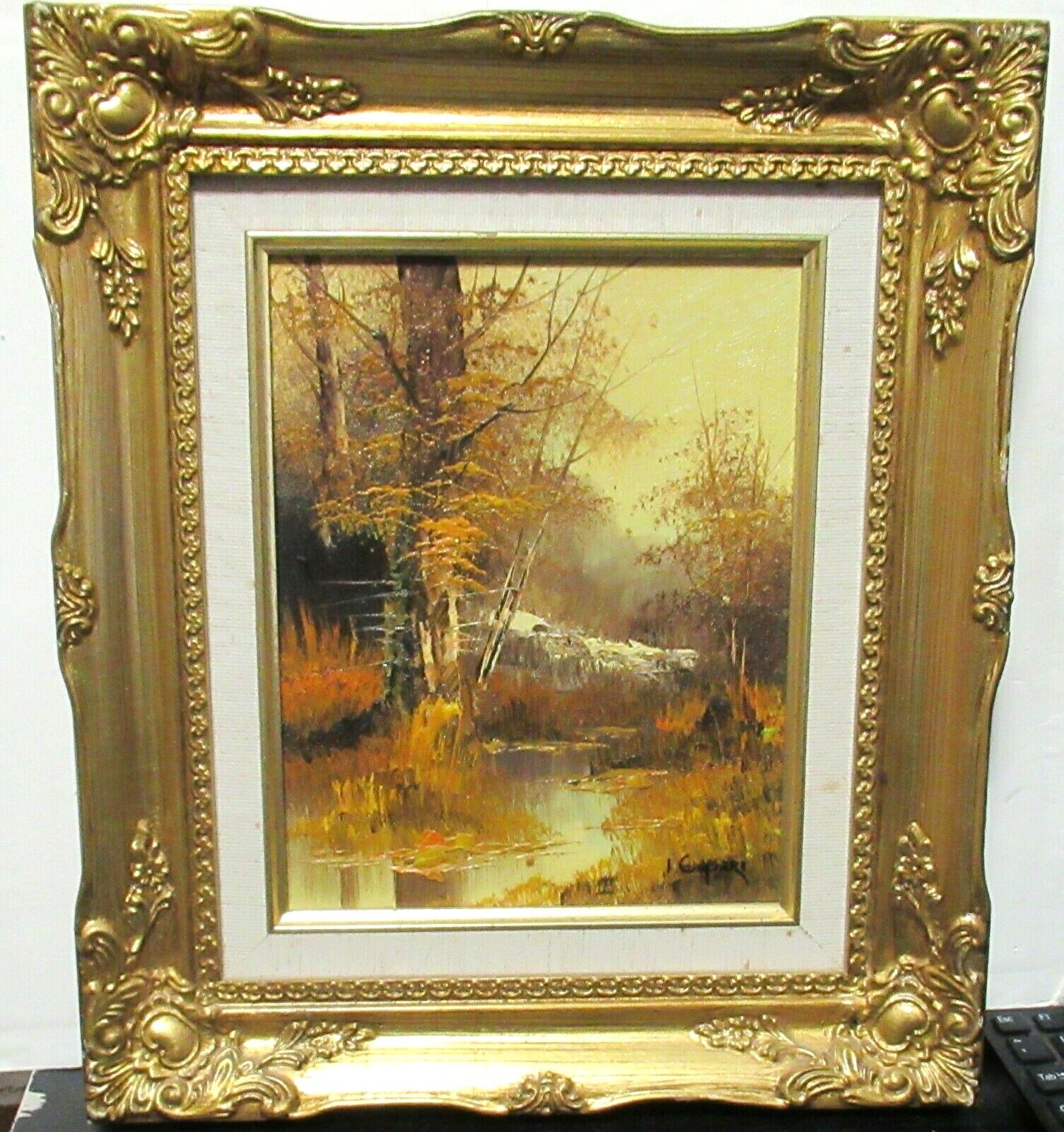 I CAFIERI SMALL ORIGINAL OIL ON CANVAS RIVER LANDSCAPE PAINTING | eBay