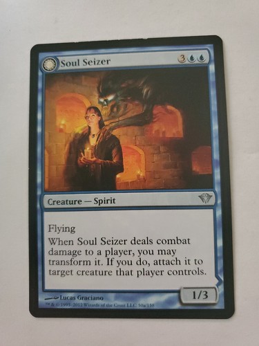 MTG Magic The Gathering Card Soul Seizer Creature Spirit Ghastly ...