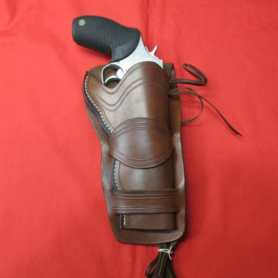 Peacemaker 45 Western Double Loop Leather Holster Line Tooled and ...