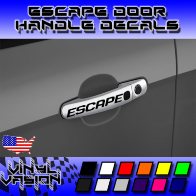 4x Escape Door Handle Decal Sticker Ford S SE SEL Titanium | eBay