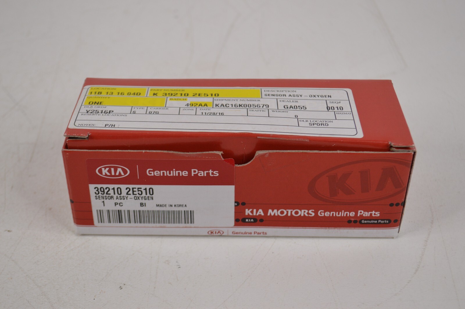 Kia+392102E510+Genuine+OEM+RR+Oxygen+Sensor for sale online | eBay