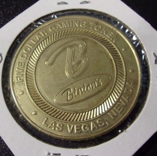 BINION'S HOTEL CASINO 2005 $5 FIVE DOLLAR GAMING COIN/TOKEN - Las Vegas ...